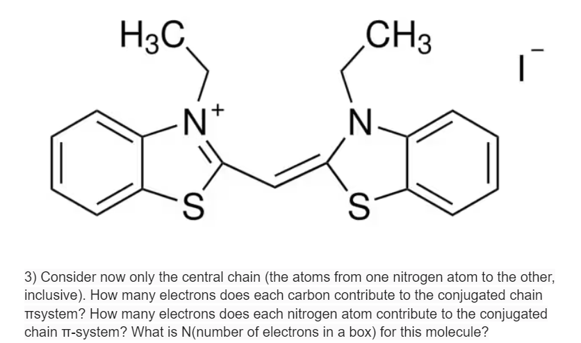 Solved Consider now only the central chain (the atoms from | Chegg.com
