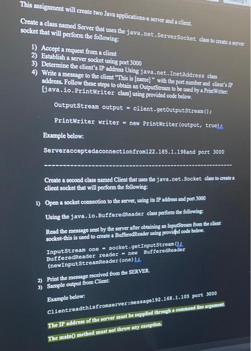 Solved This assigment will create two Java applications-a | Chegg.com