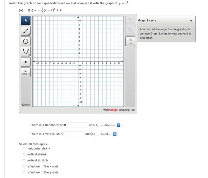 Solved Sketch the graph of each quadratic function and | Chegg.com