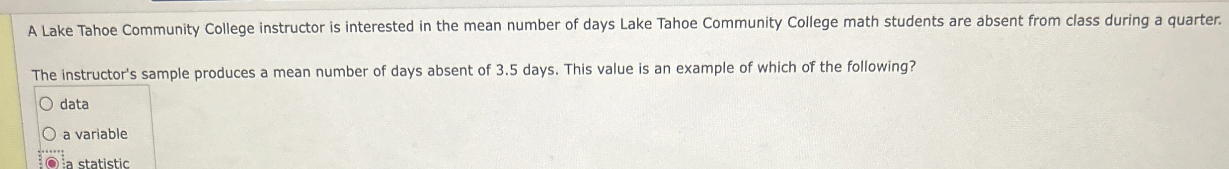 Solved How to solve The instructor's sample produces a mean | Chegg.com