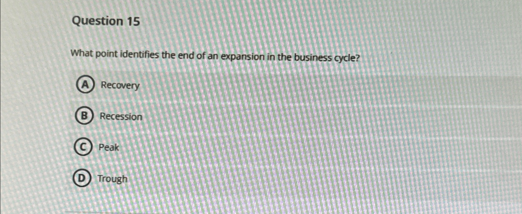 Solved Question 15What point identifies the end of an | Chegg.com