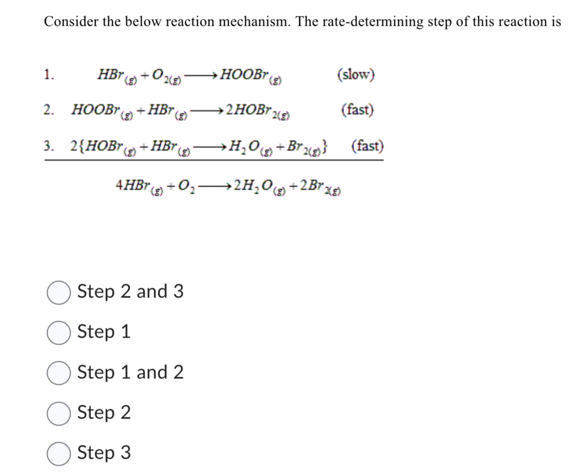 Solved Consider the below reaction mechanism. The | Chegg.com