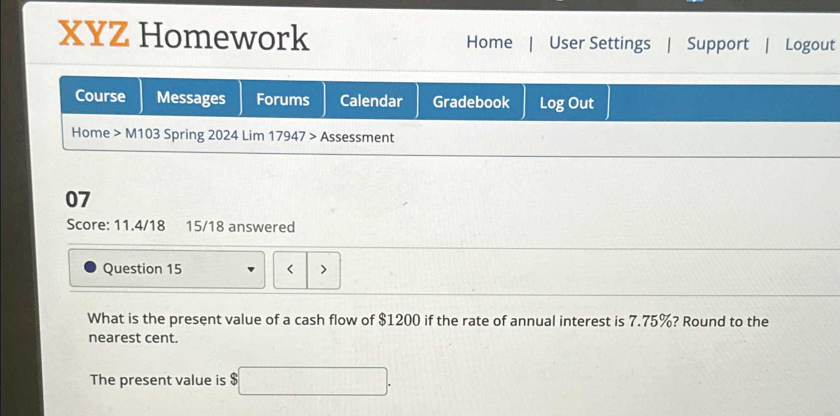 XYZ HomeworkHomeUser | Chegg.com