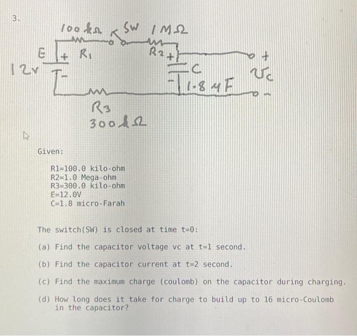 Solved Given: R1=100.0 kilo-ohm R2=1.0 Mega-ohm | Chegg.com
