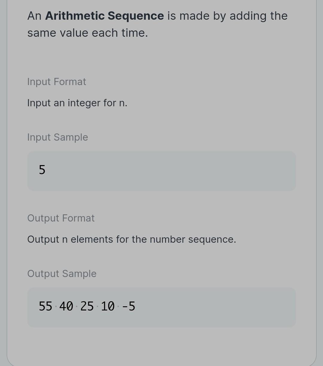 Solved An Arithmetic Sequence is made by adding the same | Chegg.com