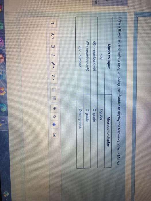 Solved Draw A Flowchart And Write A Program Using Else If