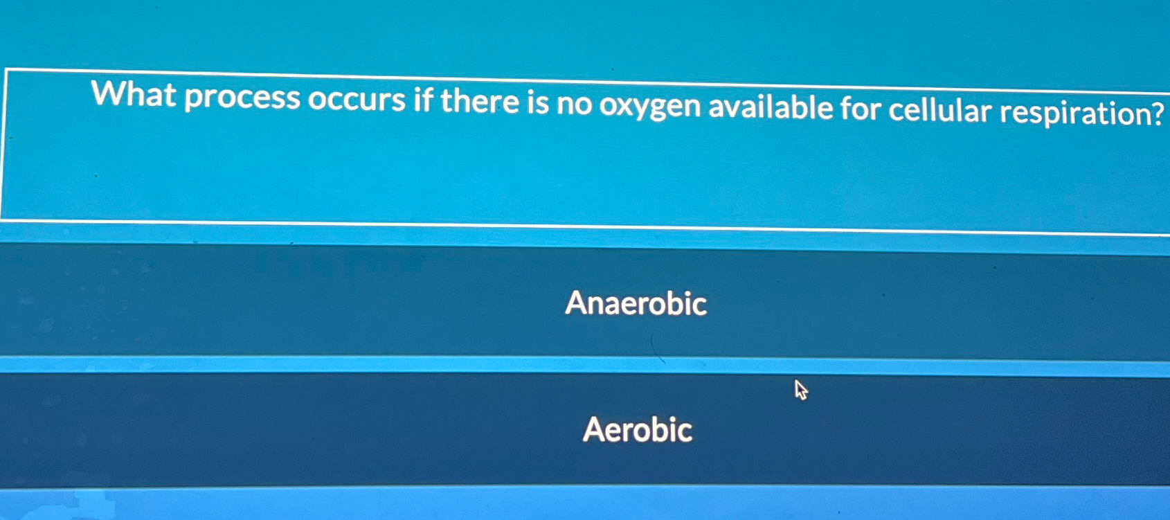 Solved What process occurs if there is no oxygen available | Chegg.com