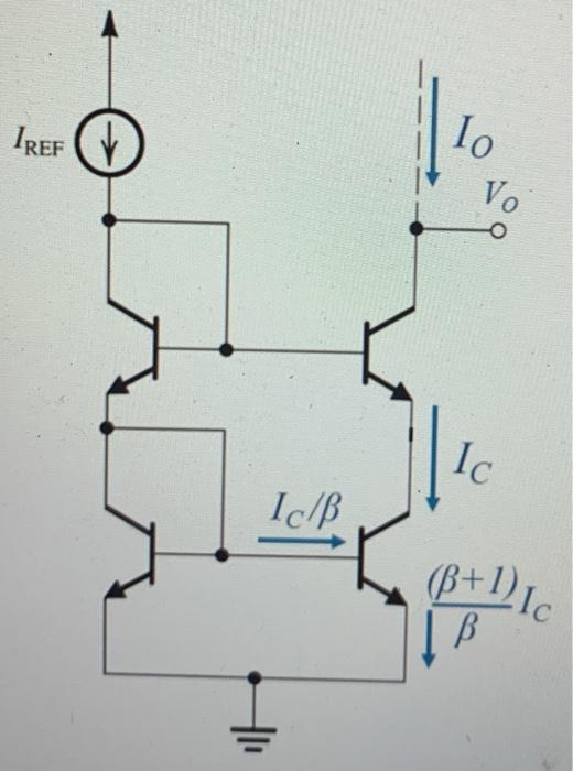 Solved IREF To Vo Ic IB B В = | Chegg.com