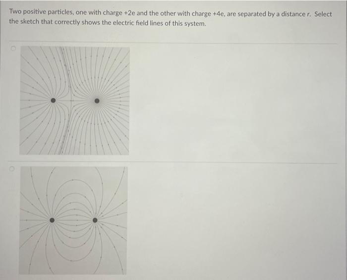 Solved Two positive particles, one with charge +2e and the | Chegg.com