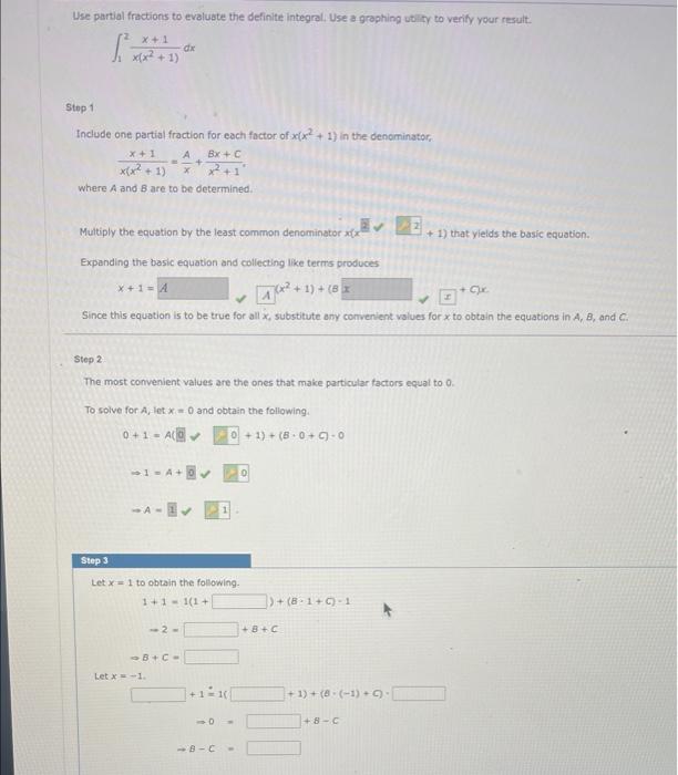 Solved Use partial fractions to evaluate the definite | Chegg.com