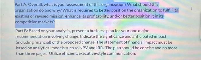 Solved Part A: Overall, what is your assessment of this | Chegg.com