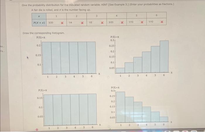 Solved Draw the corresponding histogram. Calculate P(X