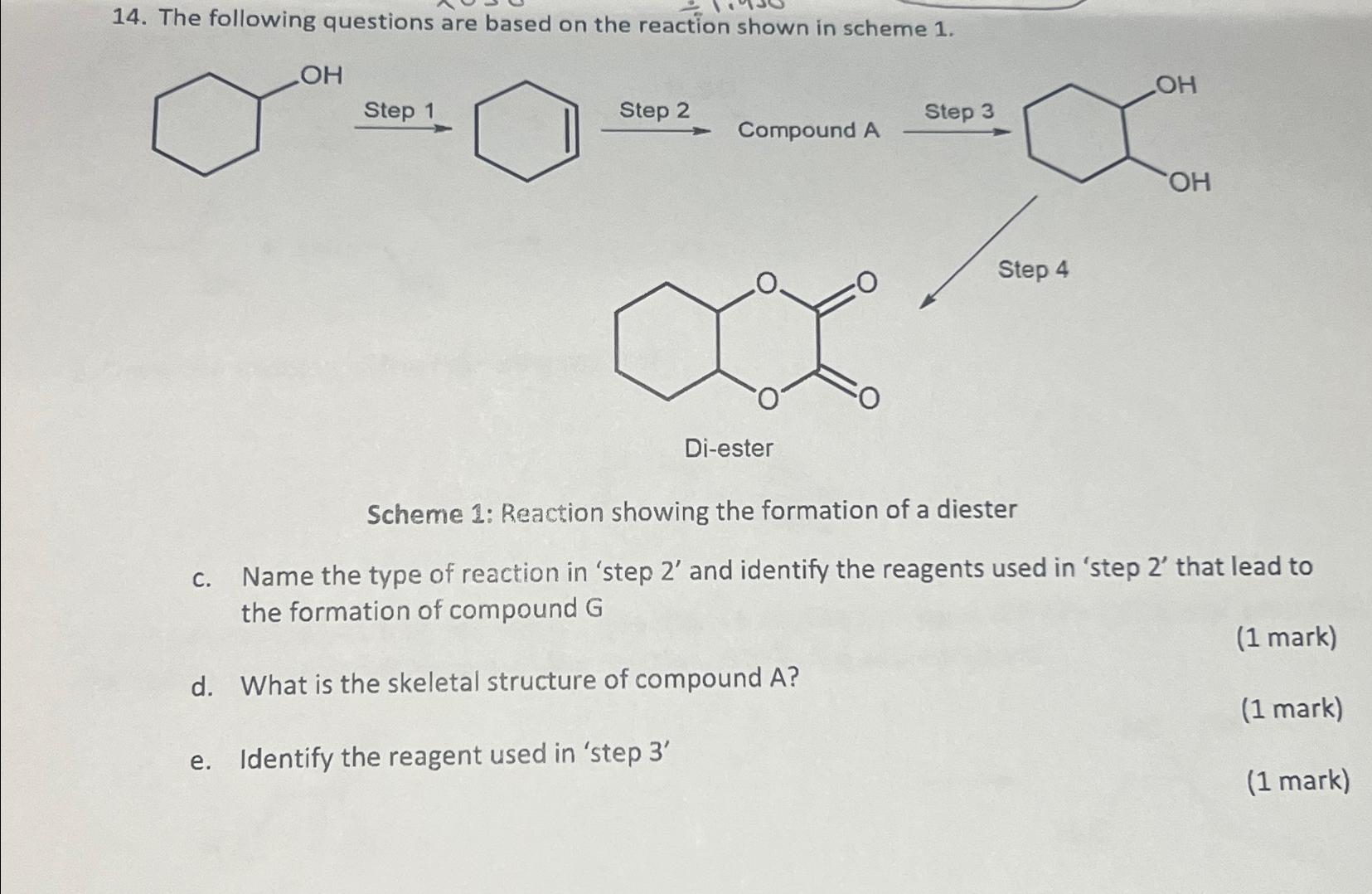Solved The following questions are based on the reaction | Chegg.com