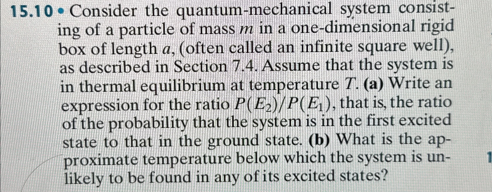 Solved 15.10 ﻿Consider the quantum-mechanical system | Chegg.com
