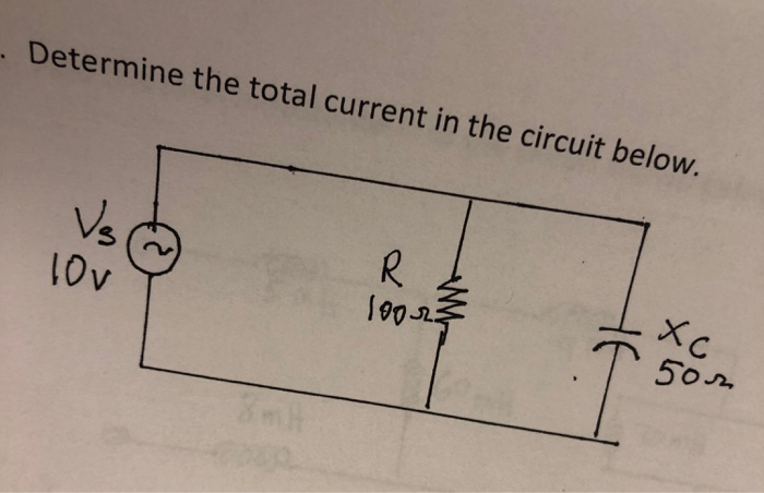 Solved Determine the total current in the circuit below. | Chegg.com