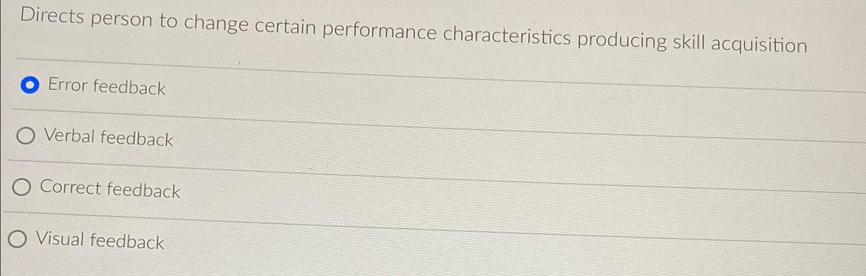 Solved Directs person to change certain performance | Chegg.com