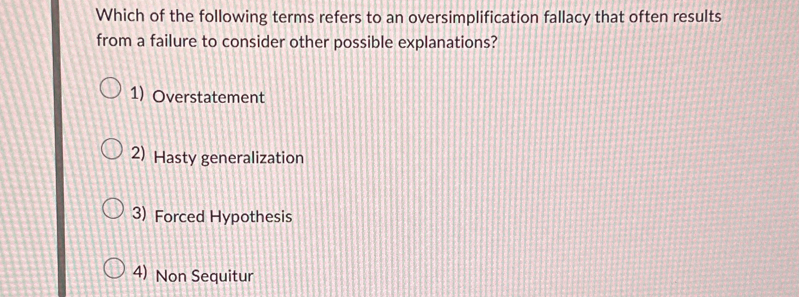 Solved Which of the following terms refers to an | Chegg.com
