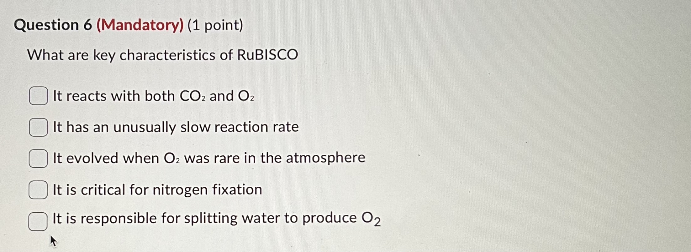 Solved Question 6 (Mandatory) (1 ﻿point)What are key | Chegg.com