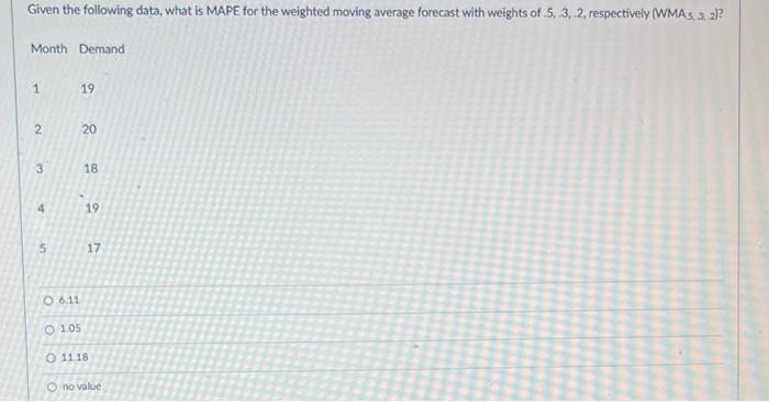 solved-given-the-following-data-what-is-the-weighted-moving-chegg
