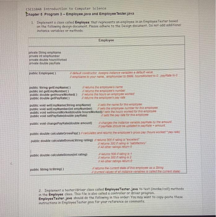 Solved CSC110AB Introduction to Computer Science Chapter 5 | Chegg.com