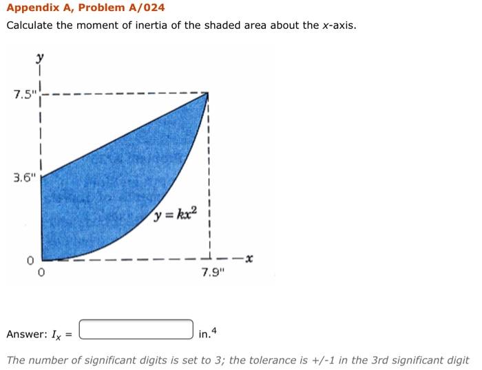 Solved Appendix A, Problem A/024 Calculate the moment of | Chegg.com