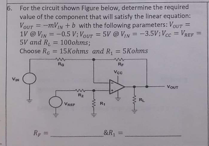 Solved For the circuit shown Figure below, determine the | Chegg.com