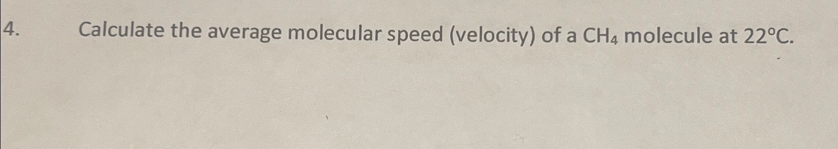 Solved Calculate the average molecular speed (velocity) ﻿of | Chegg.com