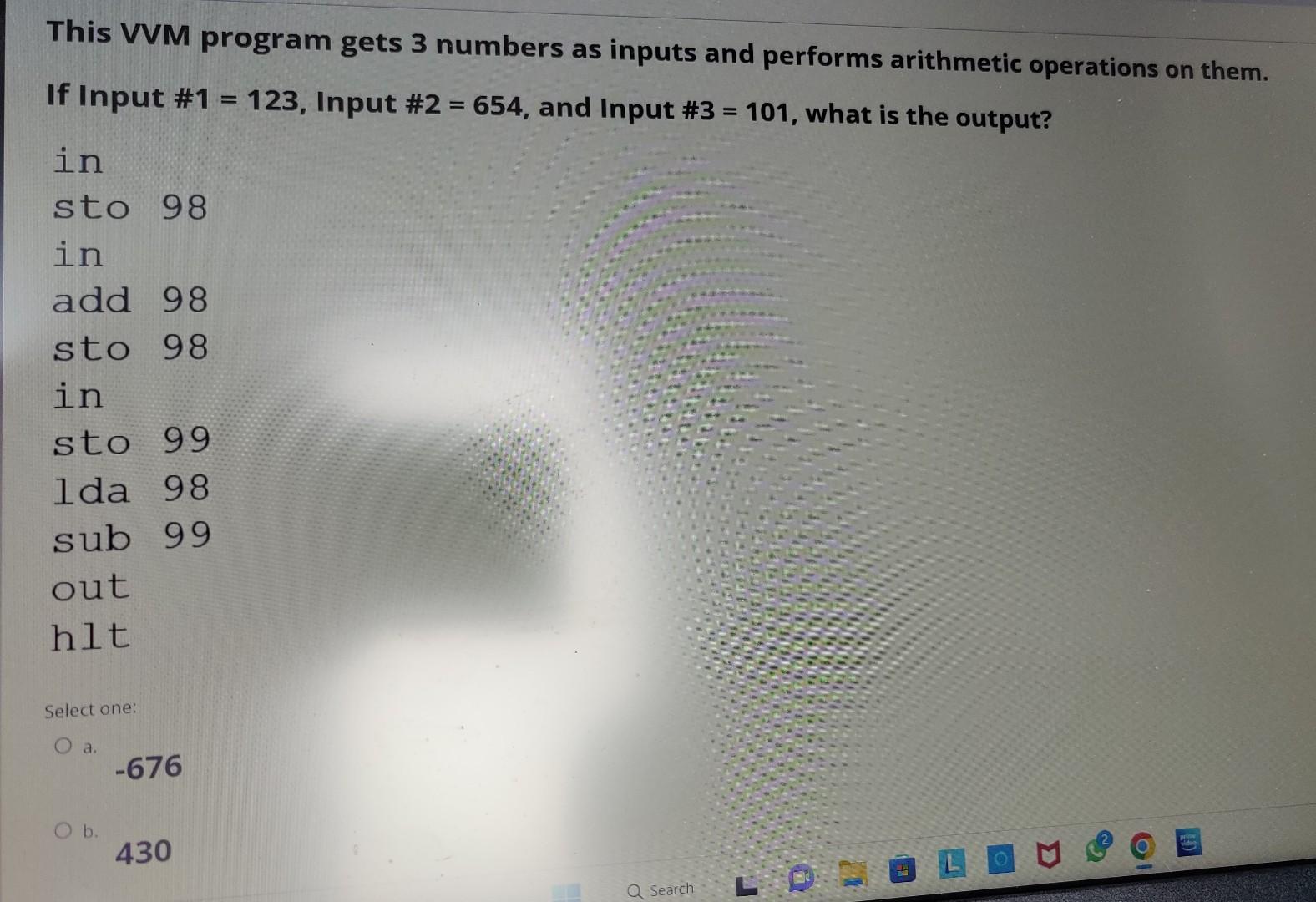 Solved This VVM program gets 3 numbers as inputs and | Chegg.com