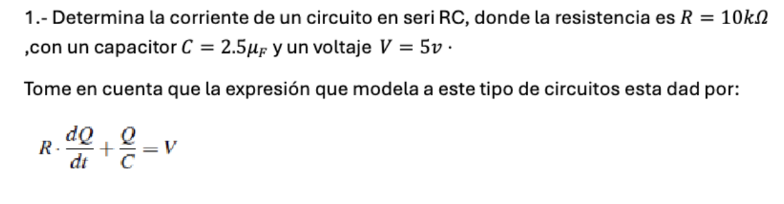 Solved 1.- ﻿Determina la corriente de un circuito en seri | Chegg.com