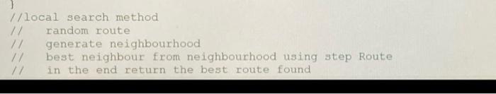 Solved write soe code which creayea local search algorithm | Chegg.com