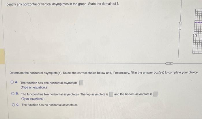 Solved Identify Any Horizontal Or Vertical Asymptotes In The 3528