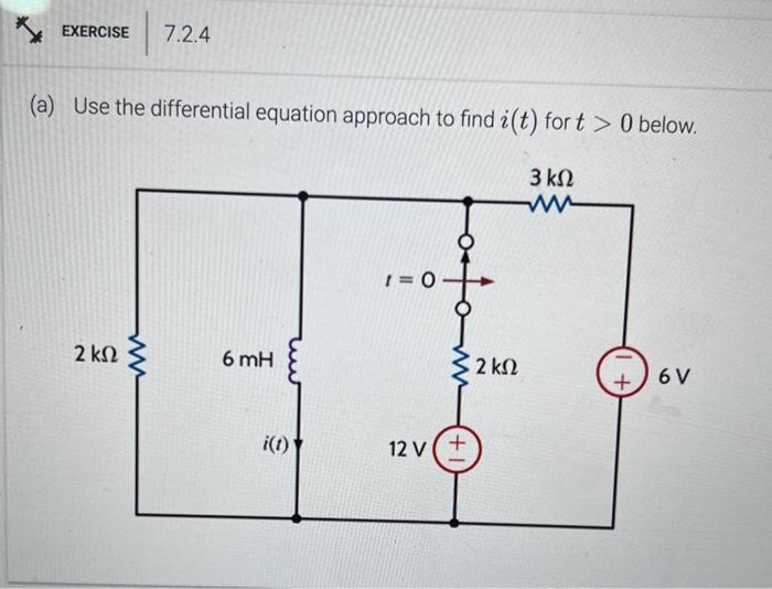 Solved (a) Use the differential equation approach to find | Chegg.com