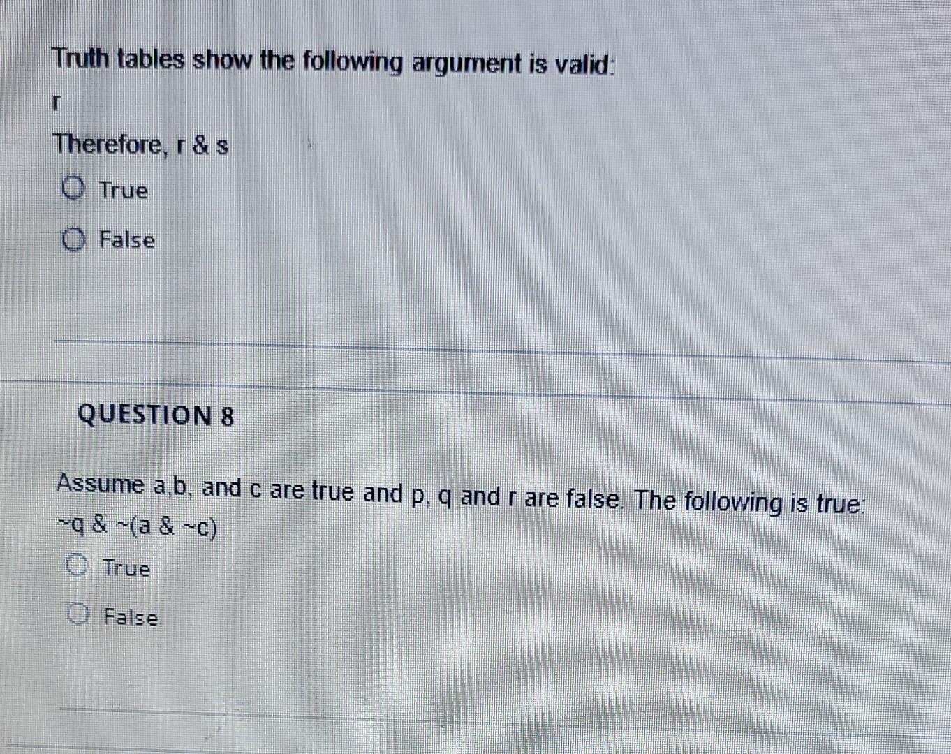Truth tables show the following argument is valid: r | Chegg.com