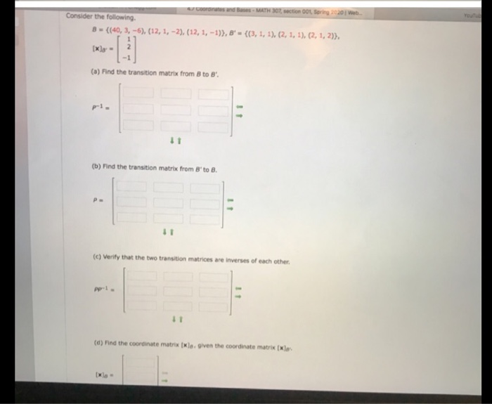 Solved TH30, Section Spring 2020 Consider the following 8 - | Chegg.com