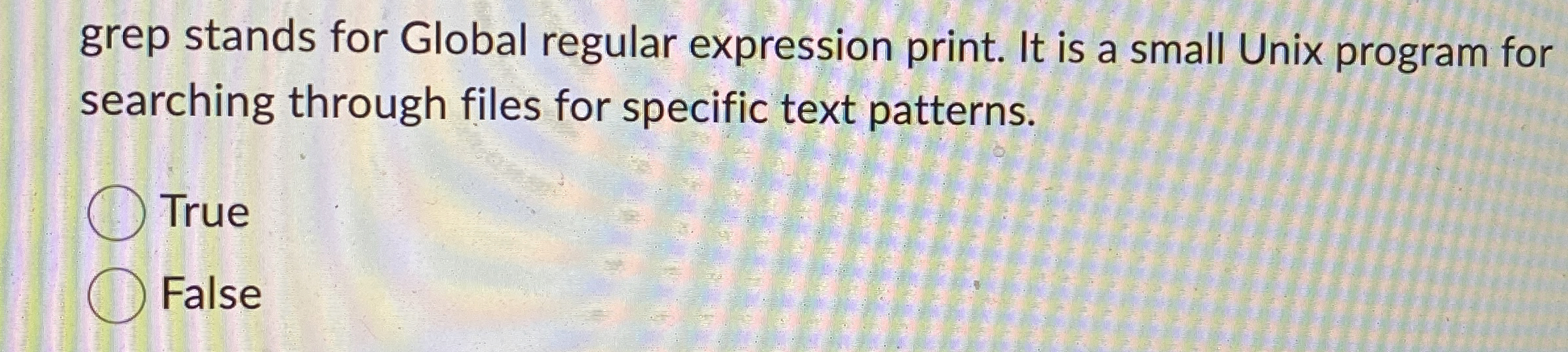 Solved grep stands for Global regular expression print. It | Chegg.com