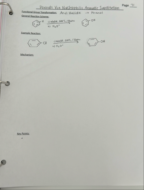 Solved Phenols Via Nucleophilic Aromatic Sutcverantamatons | Chegg.com