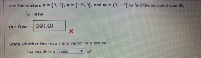 Solved Use the vectors u = 4, 4) and v = (-6, 1) to find the | Chegg.com