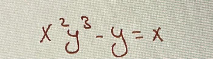 Solved x2y3−y=x | Chegg.com