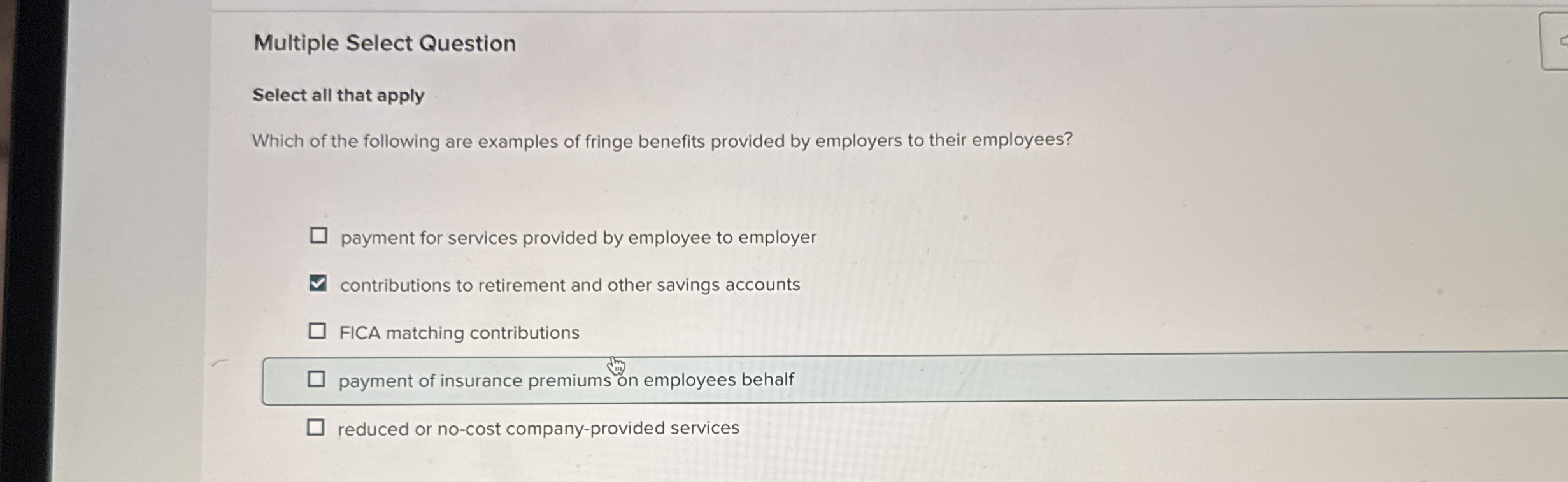 Solved Multiple Select QuestionSelect all that applyWhich of | Chegg.com