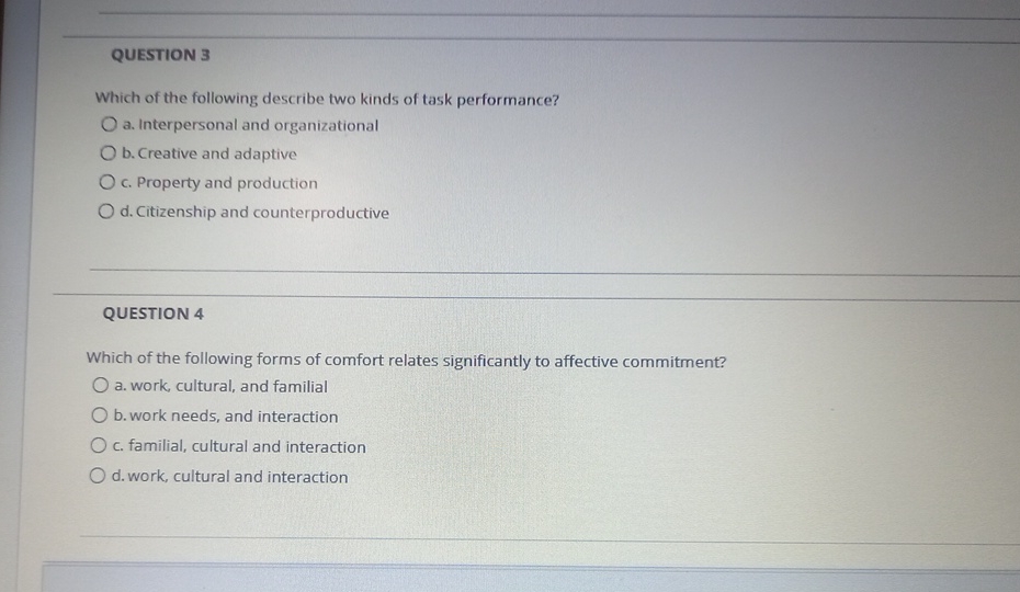 Solved QUESTION 3Which of the following describe two kinds | Chegg.com