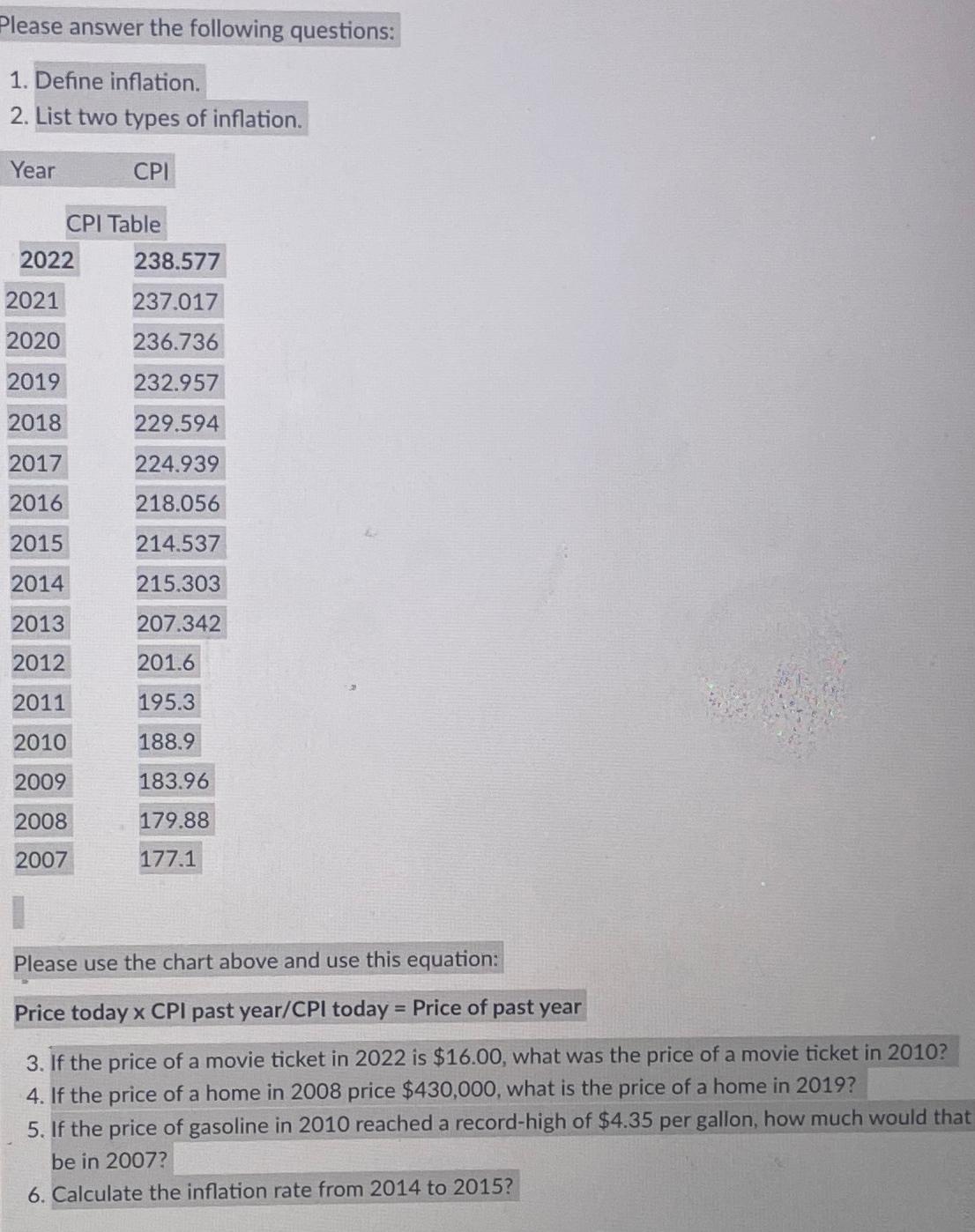 Solved Please answer the following questions:Define | Chegg.com