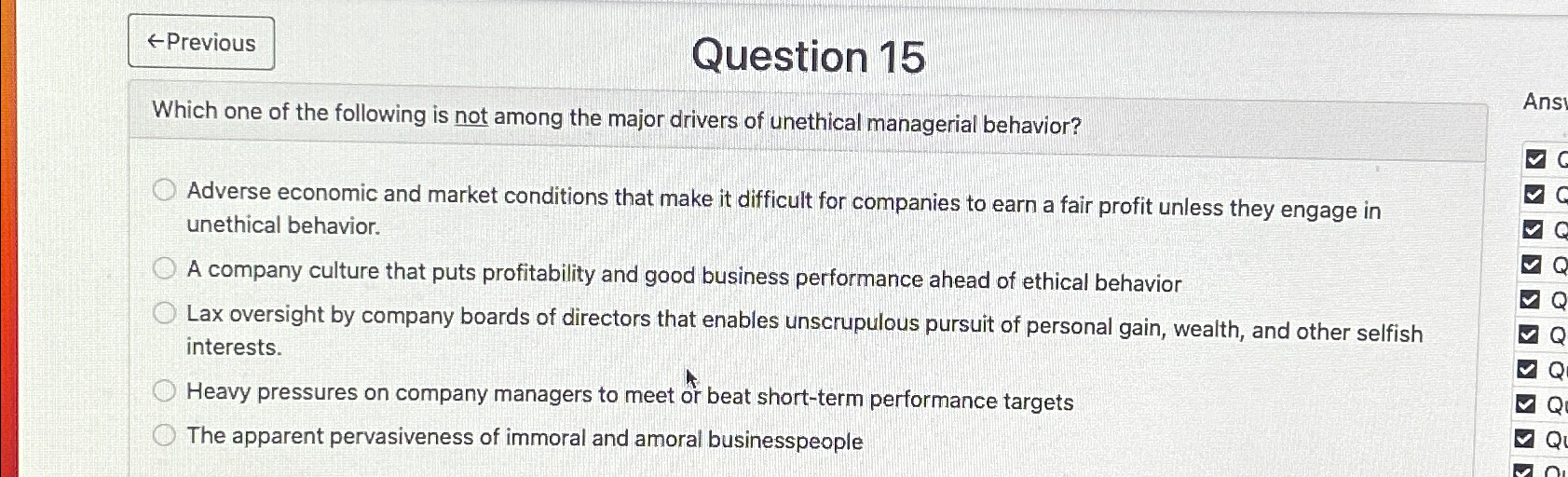 Solved Question 15Which one of the following is not among | Chegg.com