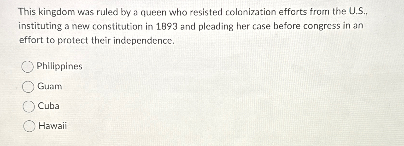 Solved This kingdom was ruled by a queen who resisted | Chegg.com