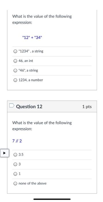 Solved What is the value of the following expression: 5% 2 N | Chegg.com