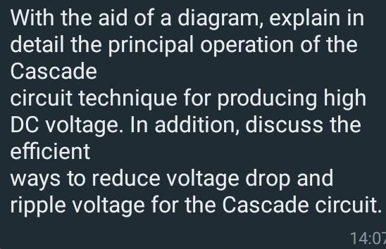 Solved With the aid of a diagram, explain in detail the | Chegg.com