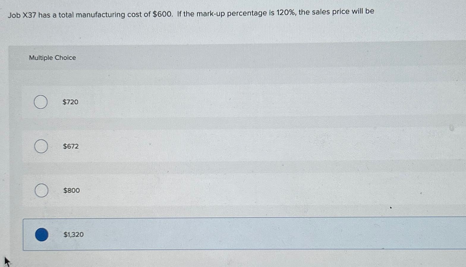 Solved Job ×37 ﻿has a total manufacturing cost of $600. ﻿If | Chegg.com