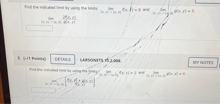 Solved Find the indicated limit by using the limits [-/1 | Chegg.com