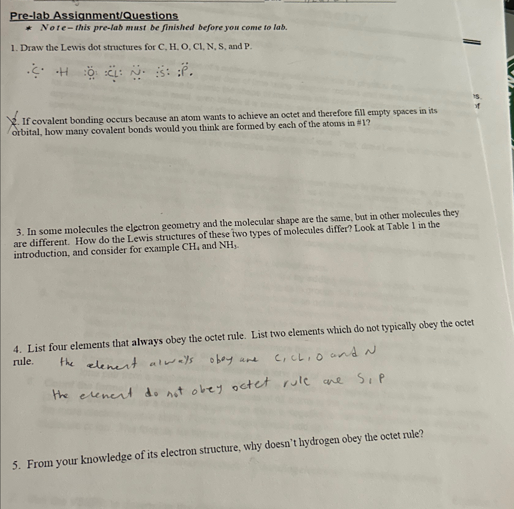 Solved Pre-lab Assignment/QuestionsNote-this pre-lab must be | Chegg.com