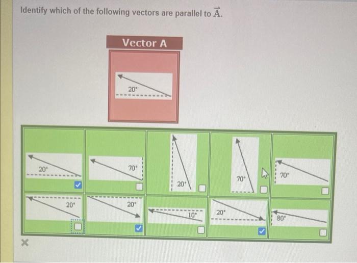 Solved Identify which of the following vectors are parallel | Chegg.com