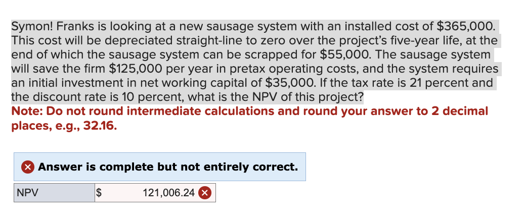 Solved Symon! Franks is looking at a new sausage system with | Chegg.com